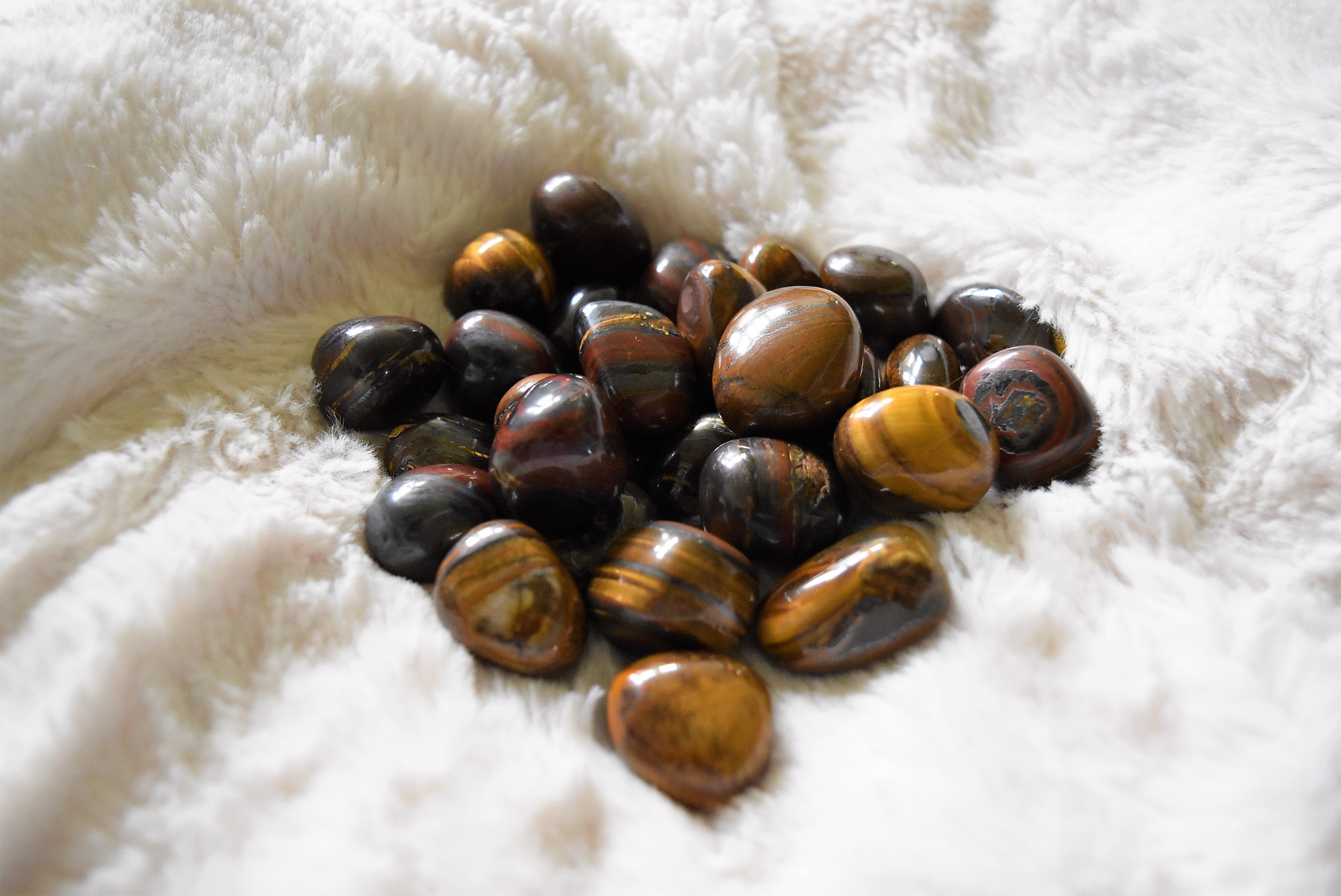 Tumbled Gold Tiger Iron - Prosperity, Calm, Grounding & Psychic Abilit
