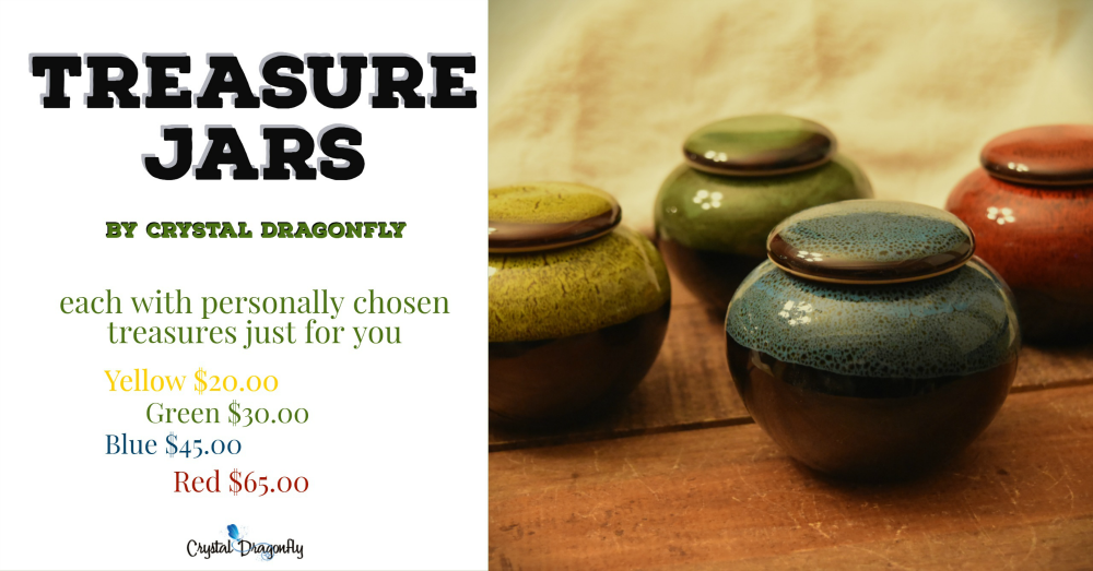 Treasure Jars with Intuitively Chosen Crystals